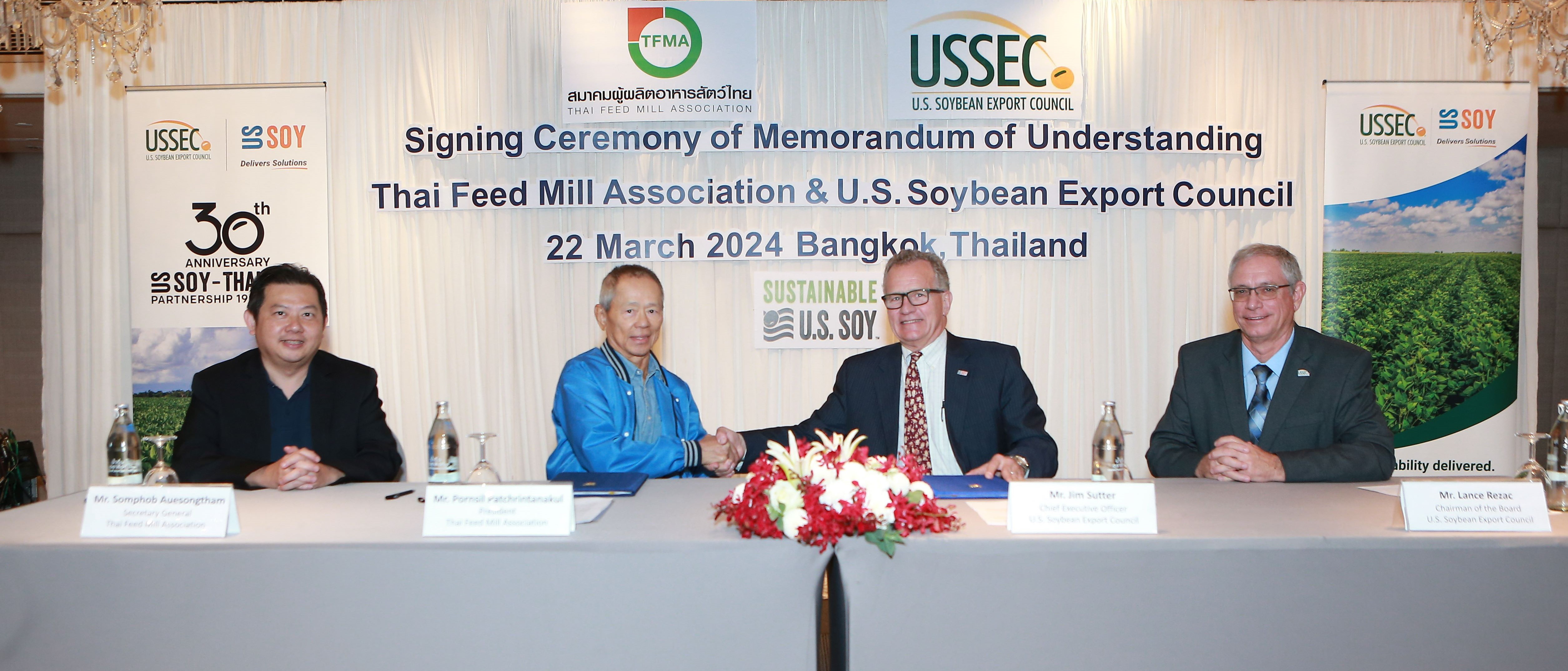Thai Feed Mill Association and U.S. Soybean Export Council Sign MoU to Advance Sustainability in ...